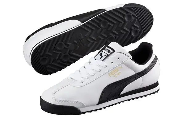 PUMA Roma Basic Low Top Sneakers - White/black