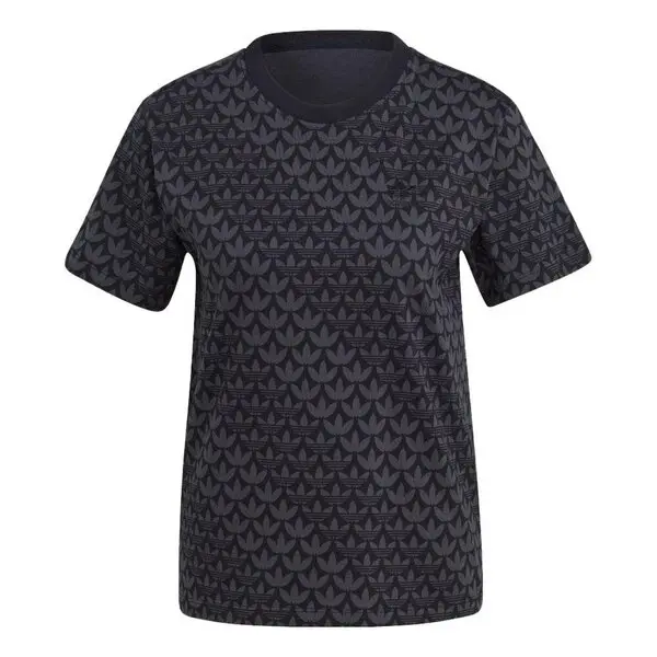 Adidas Trefoil Monogram Tee - Black