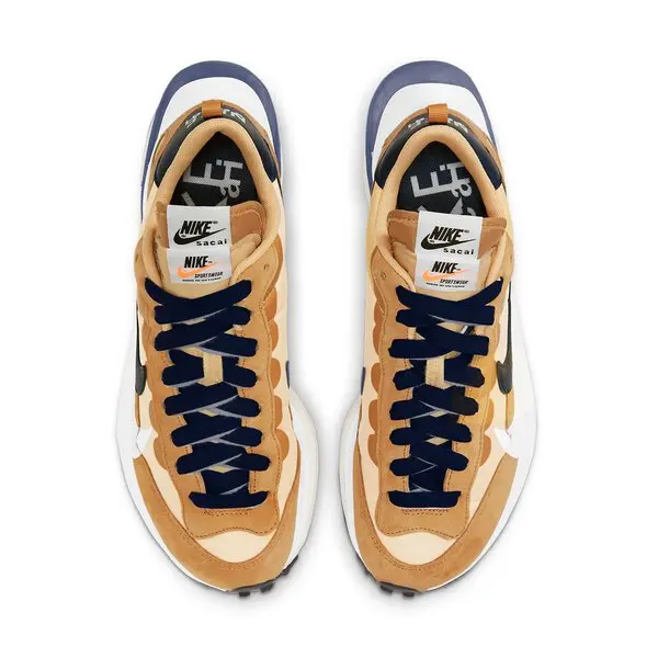 Nike X Sacai Vaporwaffle "sesame Blue Void - Sesame/blue Void/white