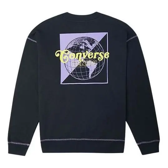 CONVERSE Renew Graphic Crewneck Sweatshirt - Black