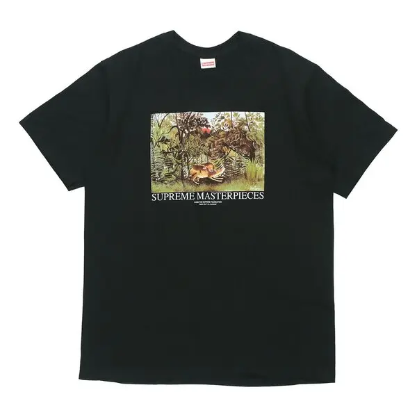 Supreme Ss20 Week 1 Masterpieces Tee Landscape Printing Short Sleeve - Black