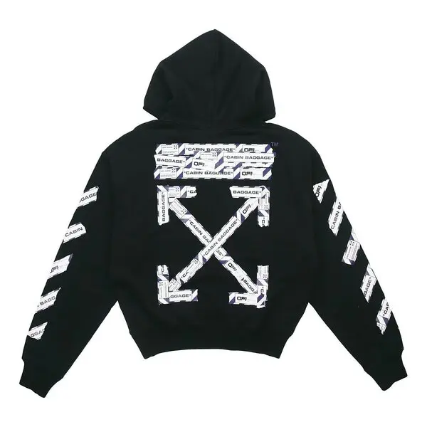 Off-White Arrow Print Hoodie - Black