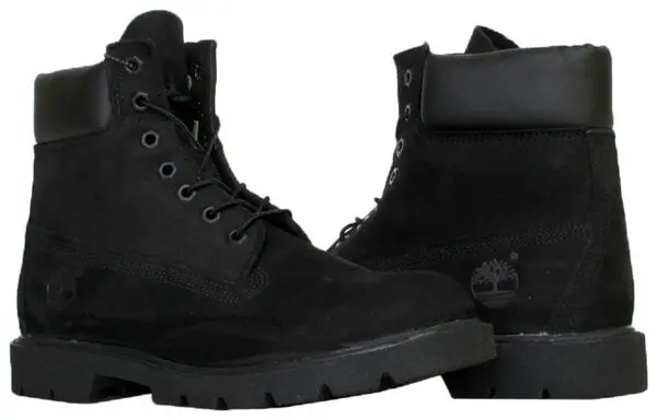 Timberland Classic 6-inch Waterproof Nubuck Lace-up Boots - Black