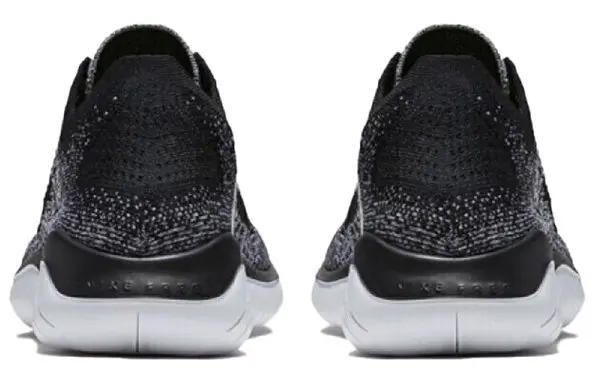 Nike Free Rn Flyknit 2018 Athletic Sneakers - White/black