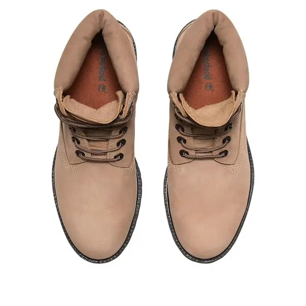 Timberland 6 Inch Premium Waterproof Lace Up Boots - Beige