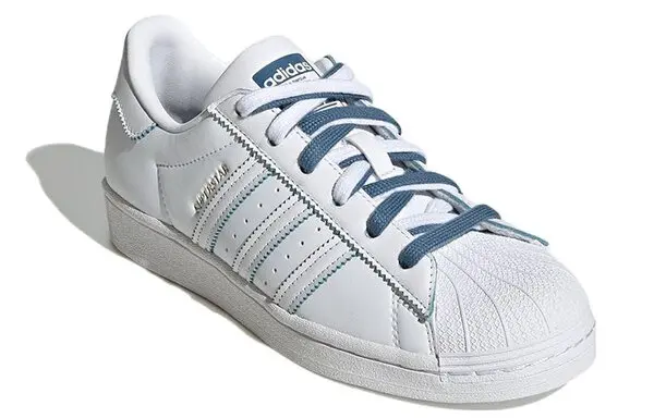 Adidas Superstar Sneakers - White/blue
