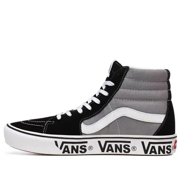 VANS Sk8-hi Comfycush "tape Mix Frost Gray" Lace-up High Top Sneakers - Black
