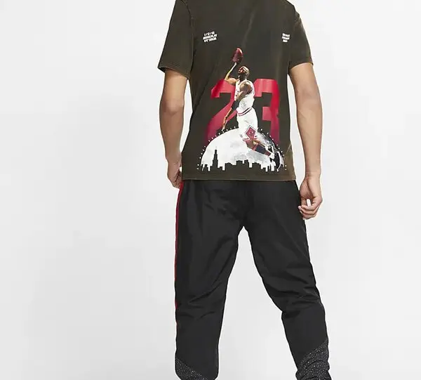 JORDAN Retro Short Sleeve Distressed Graphic T-shirt
