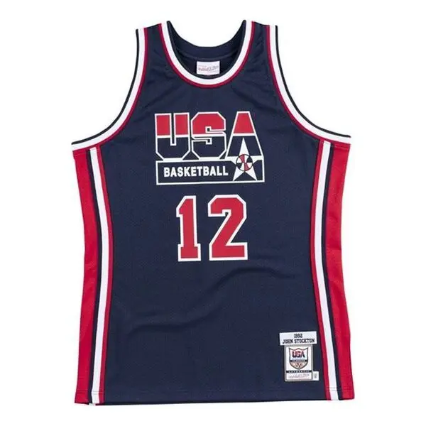 Mitchell & Ness Authentic 1992 Team Usa John Stockton Jersey - Navy/white/red