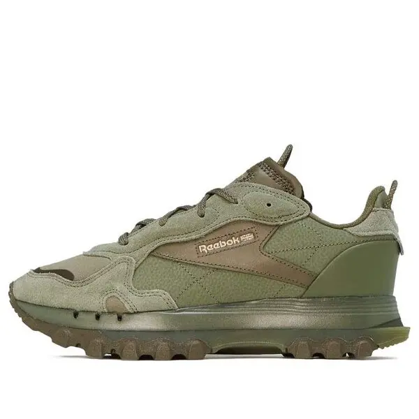 REEBOK Cardi B X Classic Leather Sneakers - Army Green
