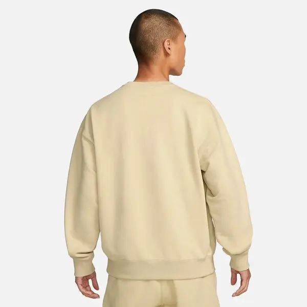 Nike Solo Swoosh Fleece Crew Sweatshirt - Yellow