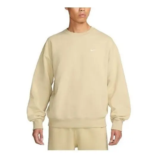 Nike Solo Swoosh Fleece Crew Sweatshirt - Yellow