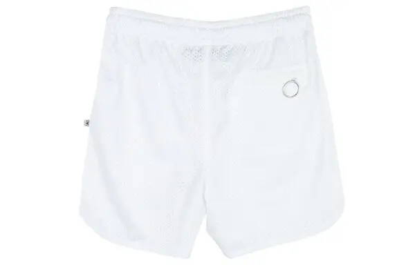Off-White Caravaggio Diag Stripe Mesh Shorts - White