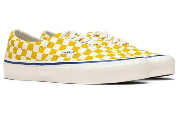 VANS Og Era Lx Checkerboard Low Top Sneakers - Yellow/white