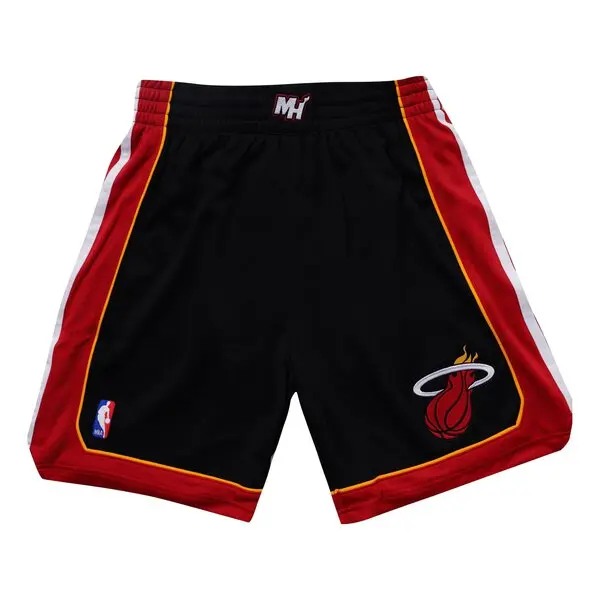 Mitchell & Ness X Nba Miami Heat Road 2012-13 Shorts - Black/red