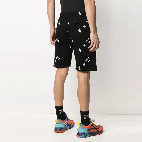 Off-White Logo Print Short Skirt