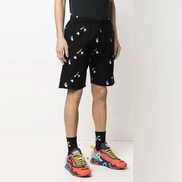 Off-White Logo Print Short Skirt