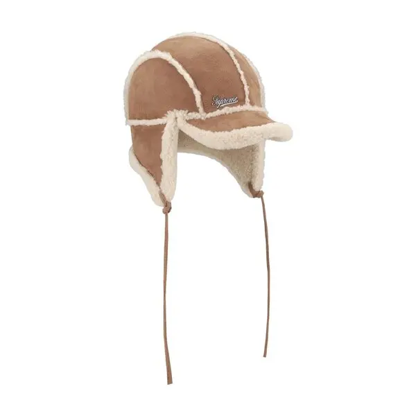 Supreme Shearling Lined Earflap Cap