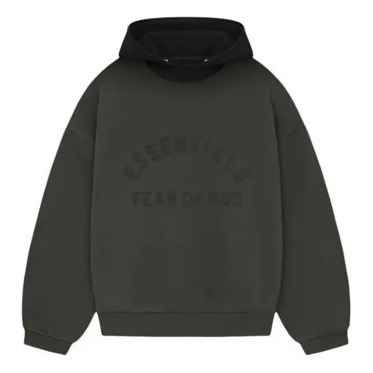 Fear Of God Ss24 Nylon Fleece Hoodie - Ink/jet Black