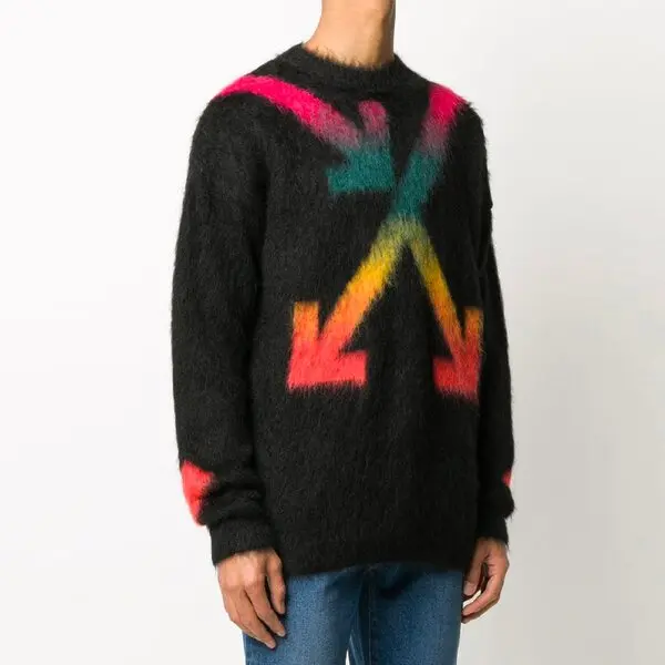 Off-White Rainbow Gradient Arrow Knit Sweater