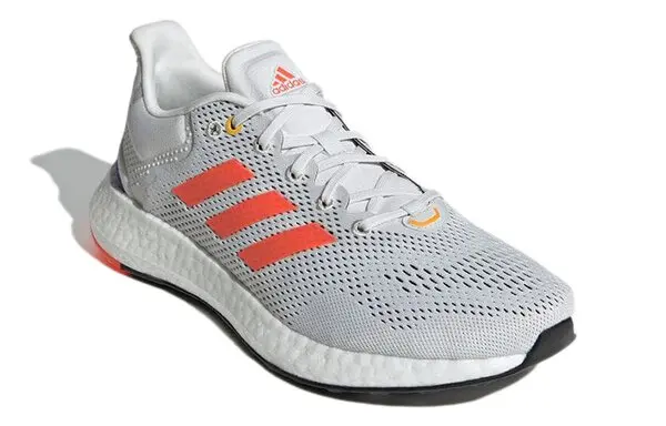 Adidas Pureboost 21 Athletic Sneakers - Grey/red