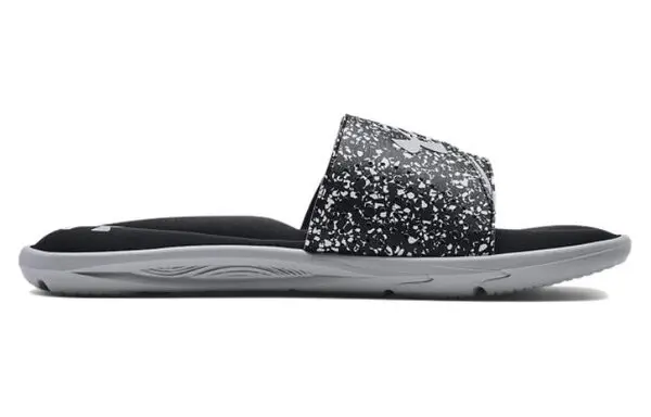 Under Armour Ignite 6 Graphic Strap Slide - Black/mod Grey