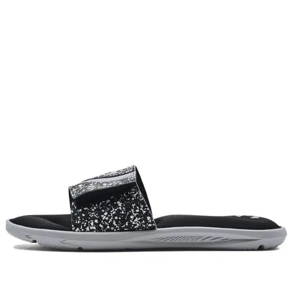 Under Armour Ignite 6 Graphic Strap Slide - Black/mod Grey