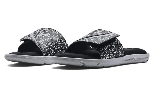Under Armour Ignite 6 Graphic Strap Slide - Black/mod Grey