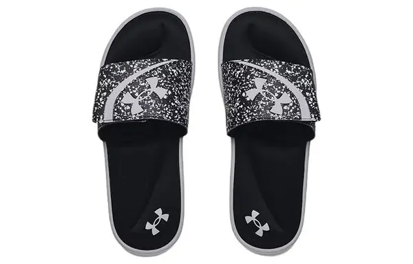 Under Armour Ignite 6 Graphic Strap Slide - Black/mod Grey