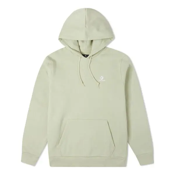 CONVERSE Embroidered Star Chevron Pullover Hoodie - Green
