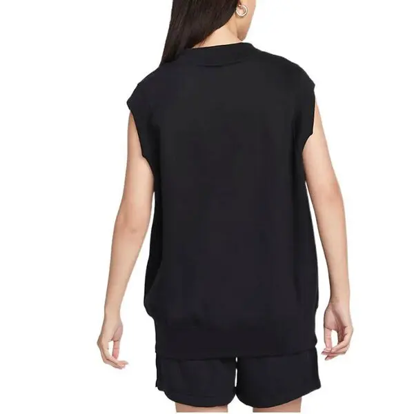 Nike Phoenix Fleece Oversized Vest - Black
