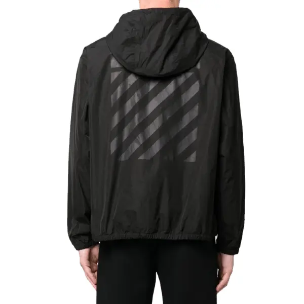 Off-White Fw22 Back Classic Logo Printing Hooded Jacket