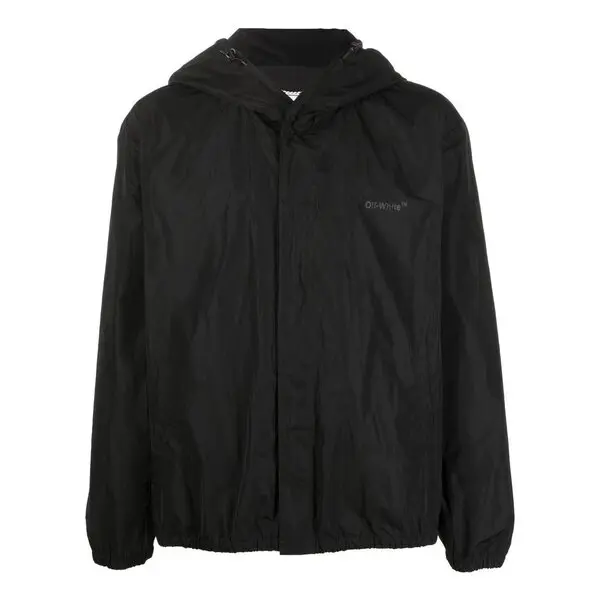 Off-White Fw22 Back Classic Logo Printing Hooded Jacket