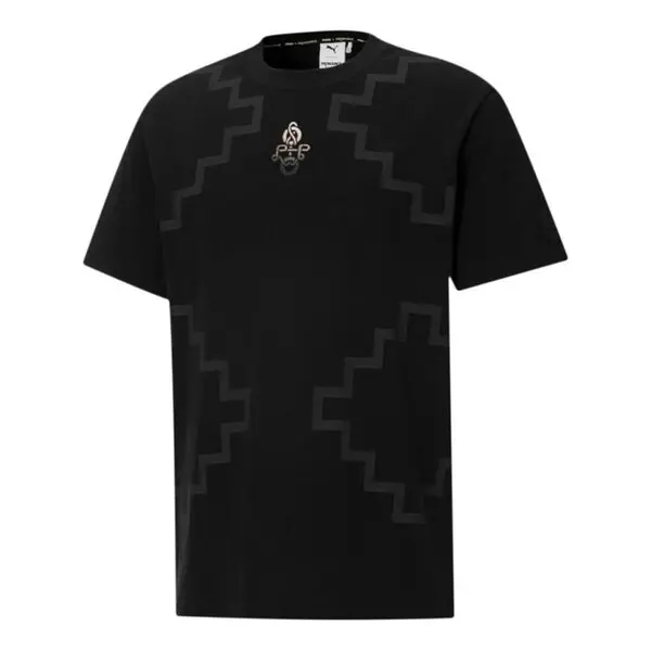 PUMA X Pronounce Elevated Tee Crossover Geometry Pattern Athleisure Casual Sports Short Sleeve