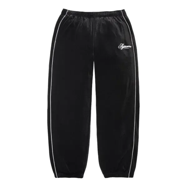 Supreme Ss26 Velour Mesh Track Pant - Black