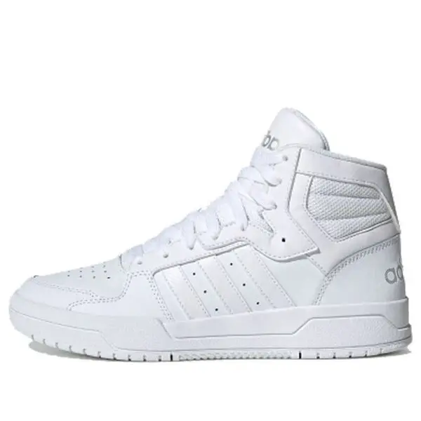 Adidas Entrap Mid High Top Sneakers - Whtie