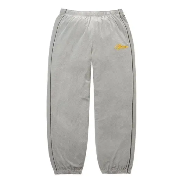 Supreme Ss26 Velour Mesh Track Pant - Silver
