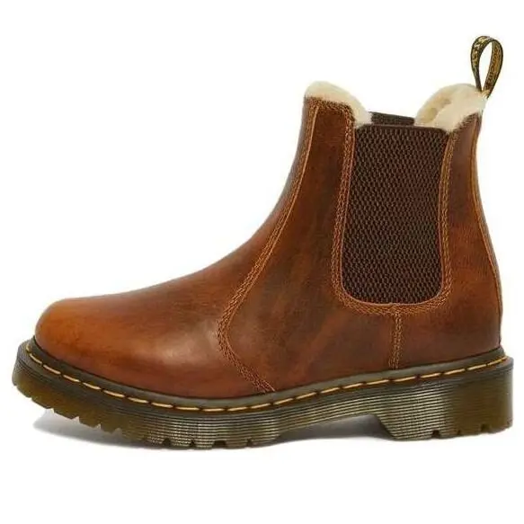 Dr. Martens 2976 Faux Fur Lined Chelsea Boots - Butterscotch