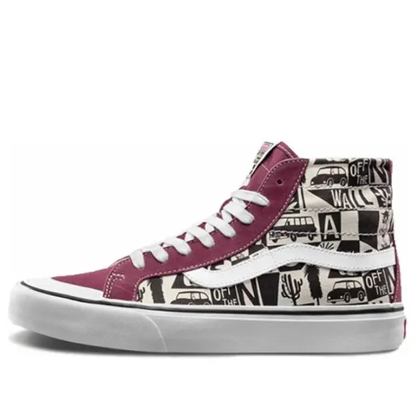 VANS X Yusuke Hanai Sk8-hi High Top Sneakers - Red/white
