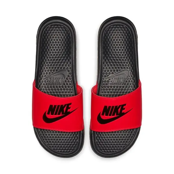 Nike Benassi Just Do It Sliders - Red/black