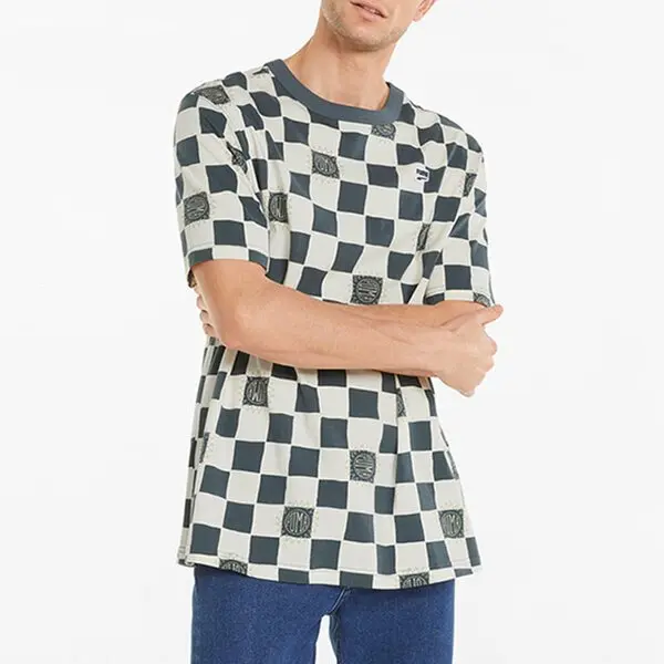 PUMA Downtown Aop Tee 'white Blue