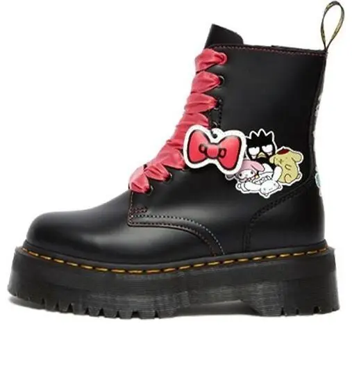 Dr. Martens X Hello Kitty & Friends Platform Combat Boots - Black