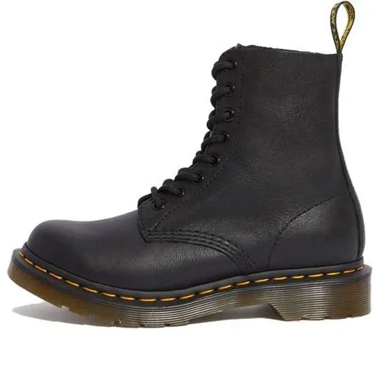 Dr. Martens 1460 Pascal Virginia Leather Combat Boots - Black