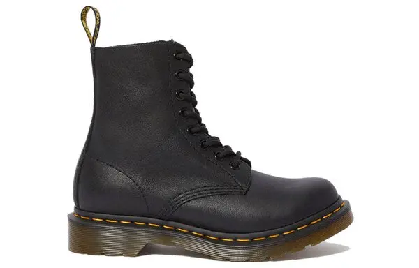 Dr. Martens 1460 Pascal Virginia Leather Combat Boots - Black