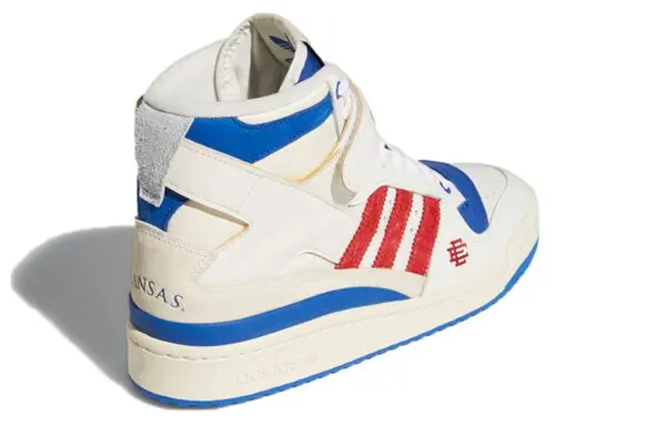 Adidas Forum 84 High X Eric Emanuel "kansas Jayhawks" Sneakers - White/red/blue