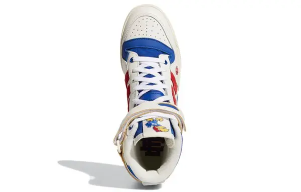Adidas Forum 84 High X Eric Emanuel "kansas Jayhawks" Sneakers - White/red/blue