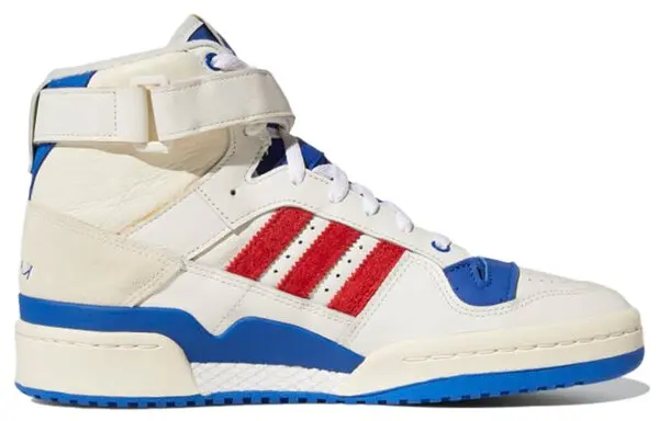 Adidas Forum 84 High X Eric Emanuel "kansas Jayhawks" Sneakers - White/red/blue