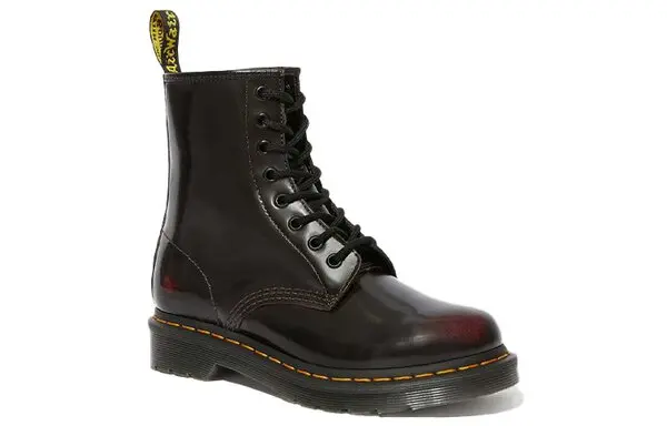 Dr. Martens Arcadia Black Red Combat Boots