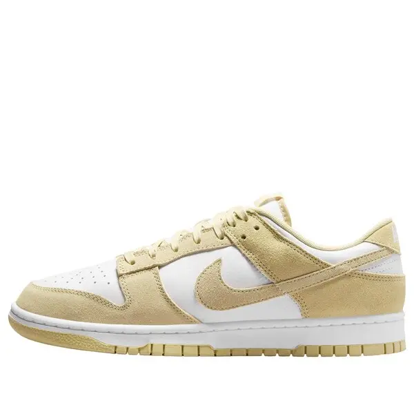 Nike Dunk Low Se "team Gold Suede" Sneakers - White/team Gold/white