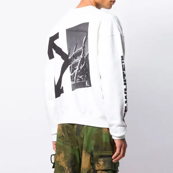 Off-White Printed Crewneck Pullover
